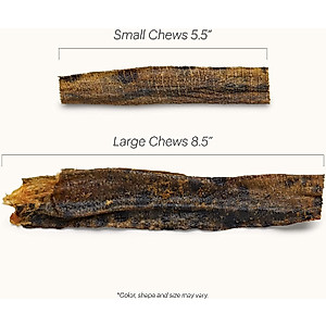 Aurora Pet Bundle (3) Ocean Chews Wolfish Skins Dehydrated Dog Treats (6-oz Each) with AuroraPet Wipes