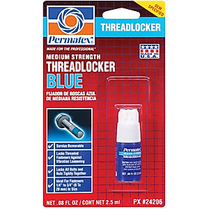 Permatex 24206 2.5 ml Blue Medium Strength Threadlocker