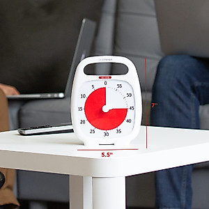 Time Timer Plus 60 Minute Visual Timer with Portable Handle and Time Timer Home MOD 60 Minute Kids Visual Timer Home Edition