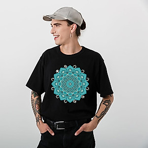 4 Packs Mandala Flowers Iron on Transfer Patches for Clothing Retro Mandala Butterfly Design Heat Transfer Vinyl Decals Washable Iron on Stickers for T-Shirts Jackets Backpacks DIY Decor Supplies