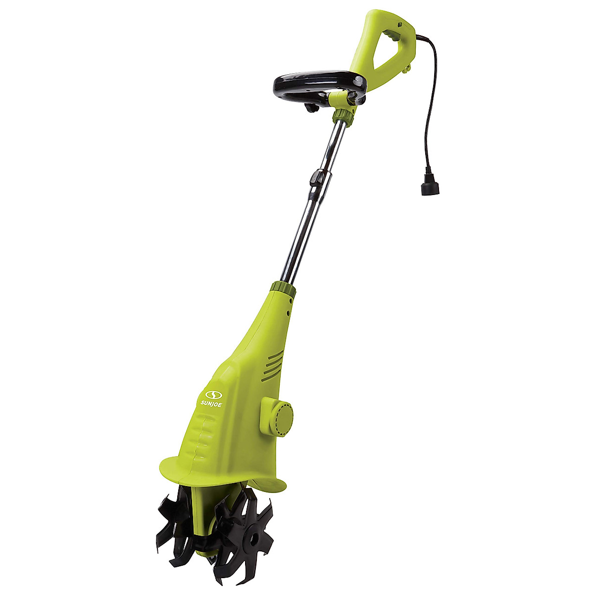 Sun Joe TJ599E Electric Garden Cultivator, 6.3-inch, 2.5-Amp, Adjustable Shaft