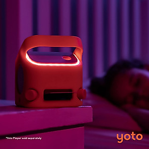 Yoto Player Protective Adventure Jacket - Silicone Carry Case Protects Your Childs Yoto Player from Small Bumps and Wear and Tear - Lilac Petal