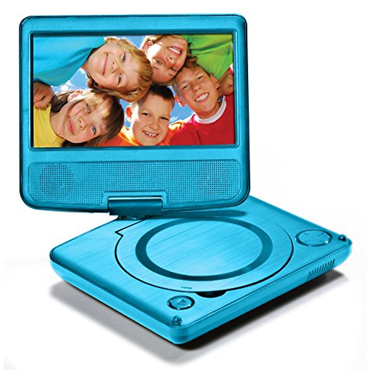 LEXiBOOK Portable DVD Player for Kids, 7" LCD Screen, 2 Built-In Stereo Speakers, USB Port, Built-In Rechargeable Battery, Blue, DVDP1