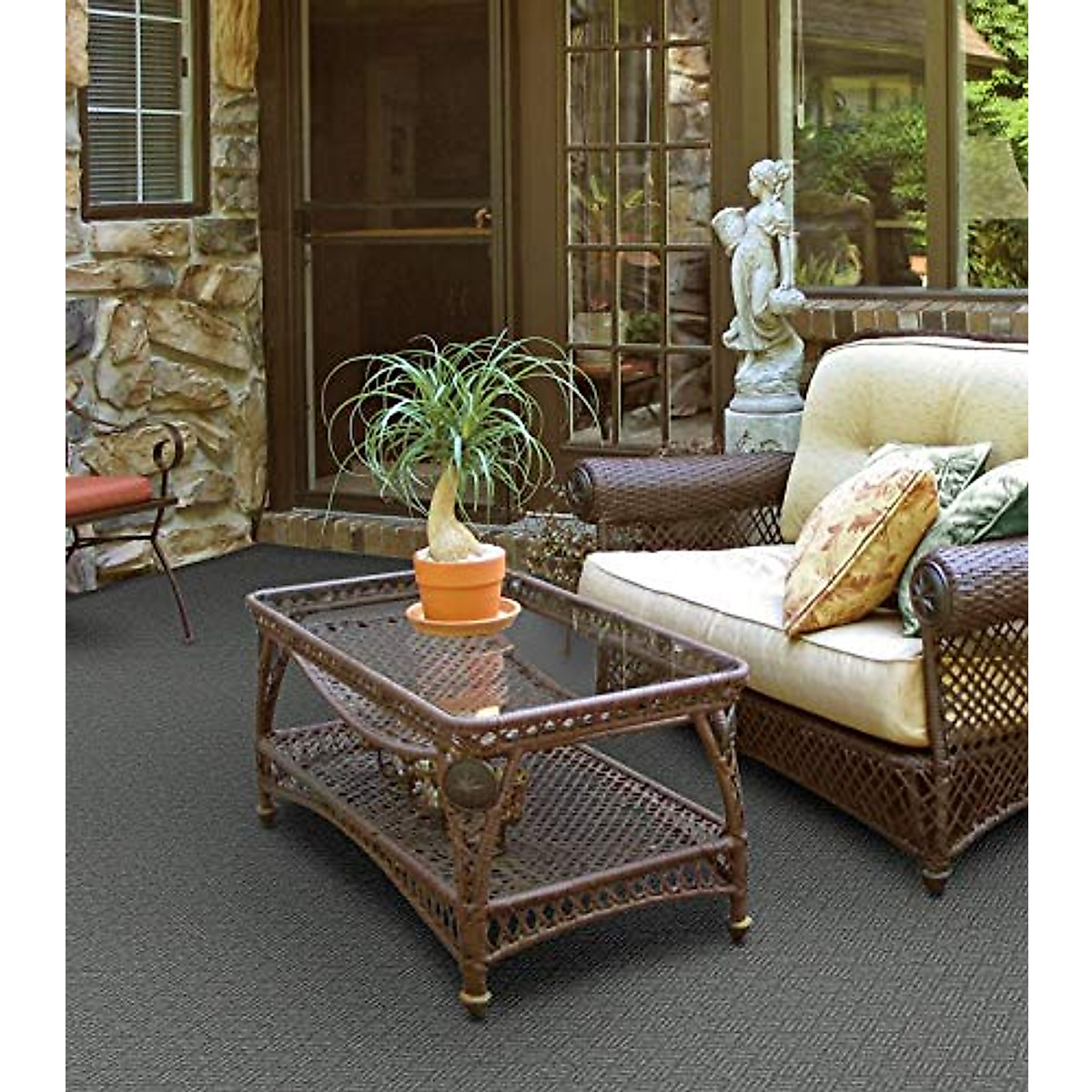 KOECKRITZ Dreamweaver Indoor - Outdoor Area Rugs, Runners, and Doormats Constructed from 100% HI UV Polypropylene (8' x 10', Tin Roof)