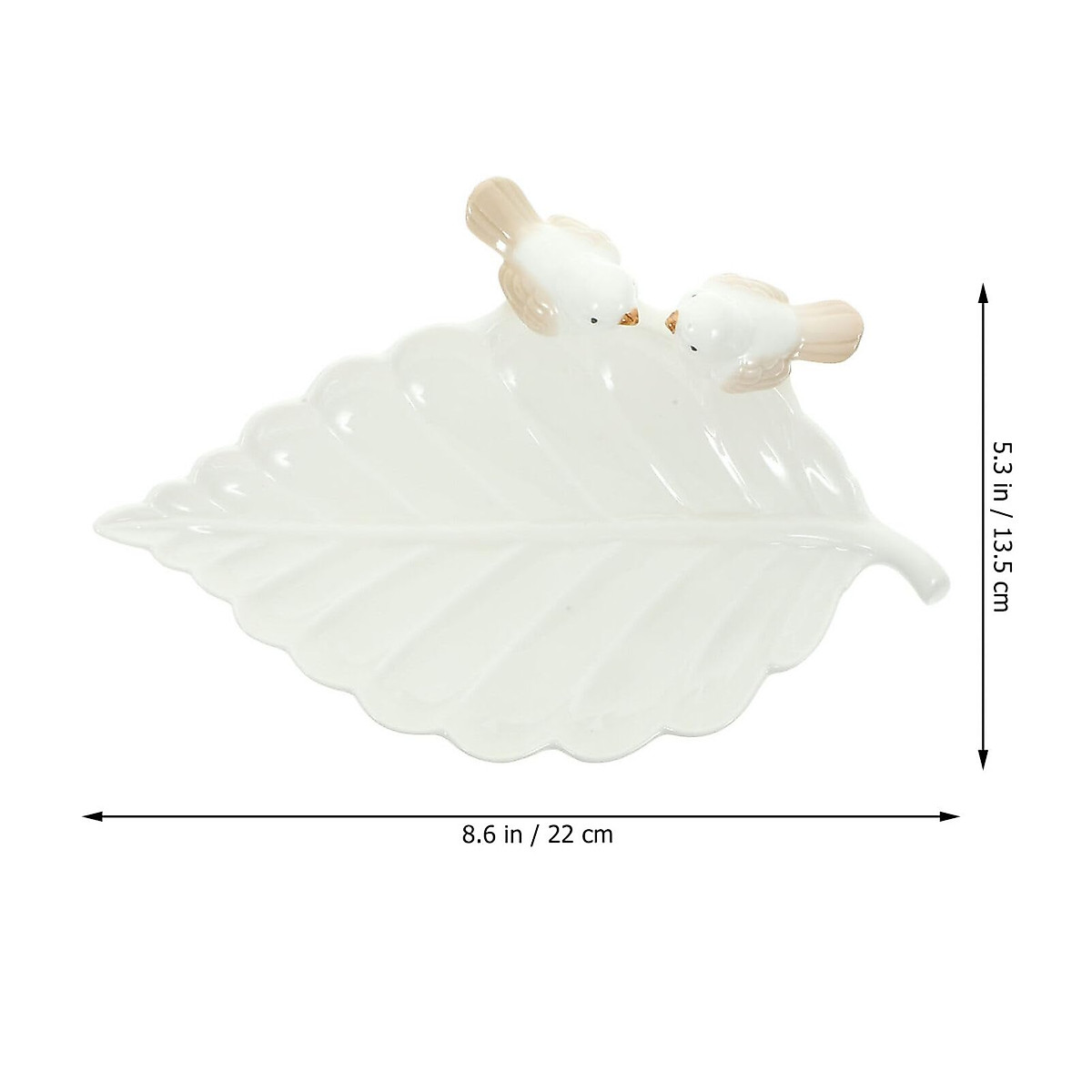 Alipis Jewelry Tray Earring Holder Necklace Display Dish Serving Trays Ceramic Ring Plate Desktop Necklace Container Candy Serving Dishes Display Tray Small Tray 3d Ceramics Dessert Plate