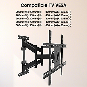 SYLVOX Outdoor TV, 55'' Smart Waterproof Television, 4K UHD, HDR10, Google OS, 1000nits for Partial Sun Area, Bundle with Wall Mount