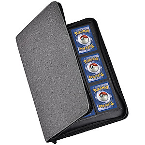 HerriaT Trading Card Binder, 9 Pocket PU Cover Card Collection Binder for 360 Cards, Premium Card Book, Sturdy Card Holder Folders, Card Album for YuGiOh, MTG, TCG, Game Cards & Sports Cards