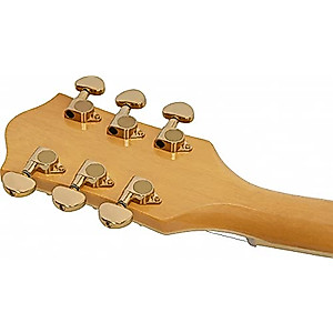 Gretsch G2410TG Streamliner Hollow Body Single-Cut with Bigsby and Gold Hardware, Laurel Fingerboard Electric Guitar (Right-Handed, Village Amber)