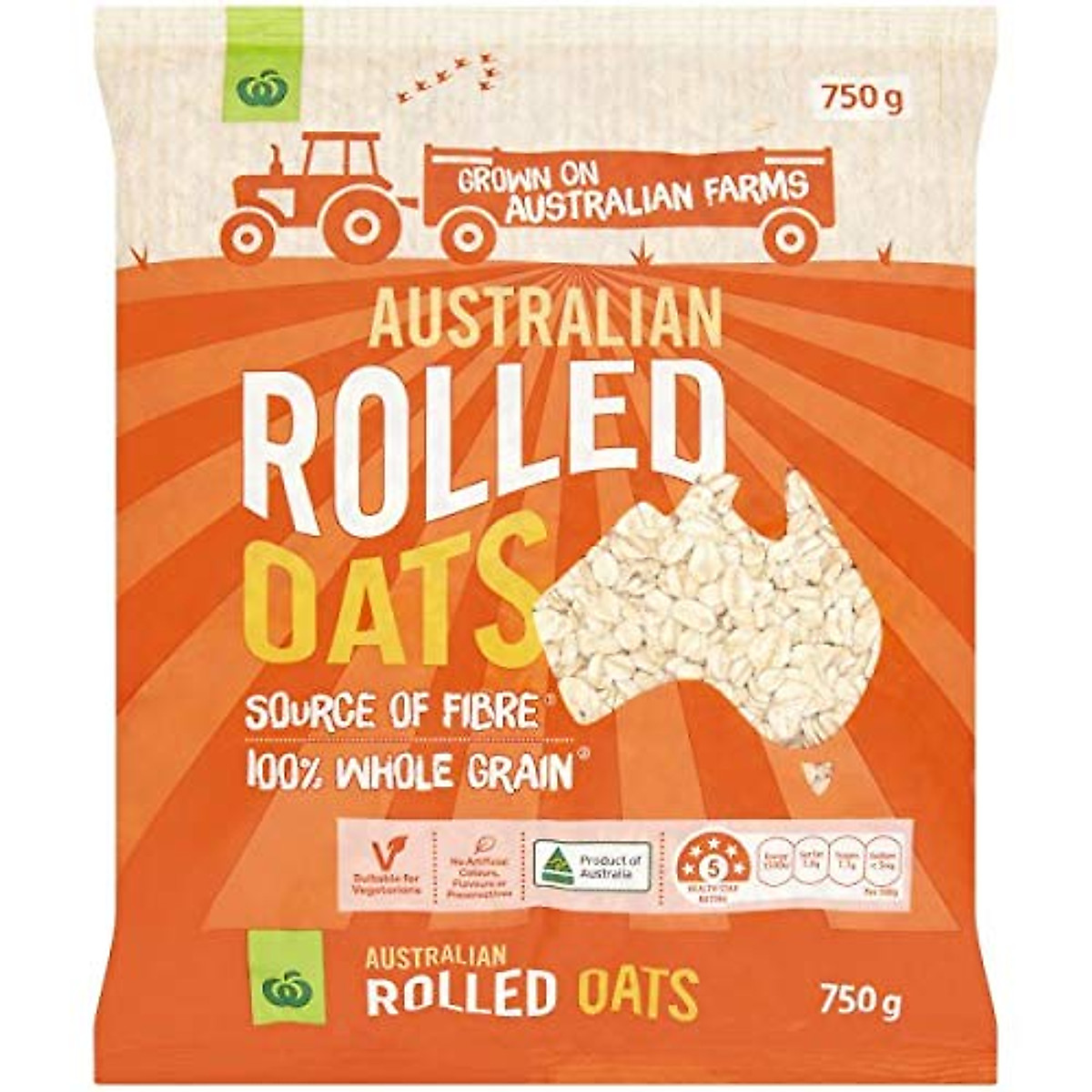 Woolworths Rolled Traditional Oats 750G - We pride ourselves in bringing you delicious oats that shine in your breakfast