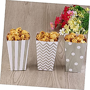 ULTECHNOVO 50pcs Popcorn Boxes Popcorn Cups Disposable Retro Decor Disposable Containers Small Popcorn Boxes Movie Old Fashion Popcorn Boxes Popcorn Bucket Gift Box Candy Box Snack Paper Box