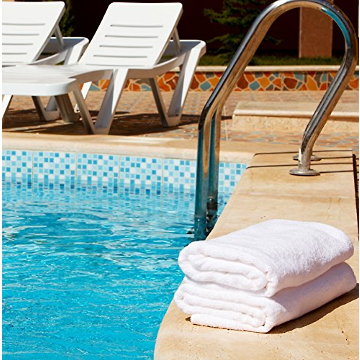 Utopia Towels Premium Bundle - 1 Cotton Washcloths White (12x12 inches), Pack of 24 with 1 Medium Cotton Towels, White, (24 x 48 Inches), Pack of 6