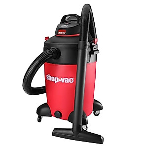 Shop-Vac 5983389 Wet/Dry Vacuum Cleaner, 16 Gallon, 6.5 Peak HP, 2.50 Inch Diameter x 8 Foot Hose, 18 Foot Cord, Ideal for Jobsite, Garage & Workshop