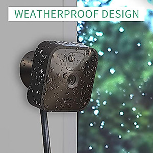 20FT Power Extension Cable Charger for Blink Outdoor,Blink XT2/XT,Wyze Cam V3,WyzeCam Outdoor,Arlo Essential,Eufy,KasaCam,Yi Camera,Weatherproof Charging Cord with Adapter for Security Cam 2Pack,Black