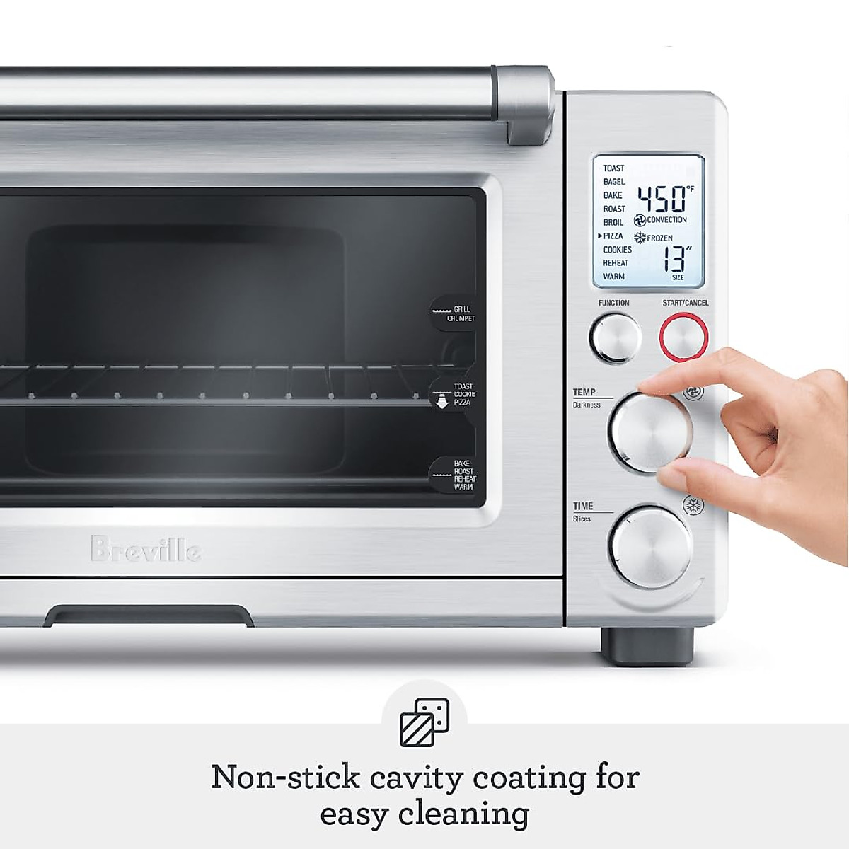 Breville BOV800XL Smart Oven Convection Toaster Oven, Brushed Stainless Steel