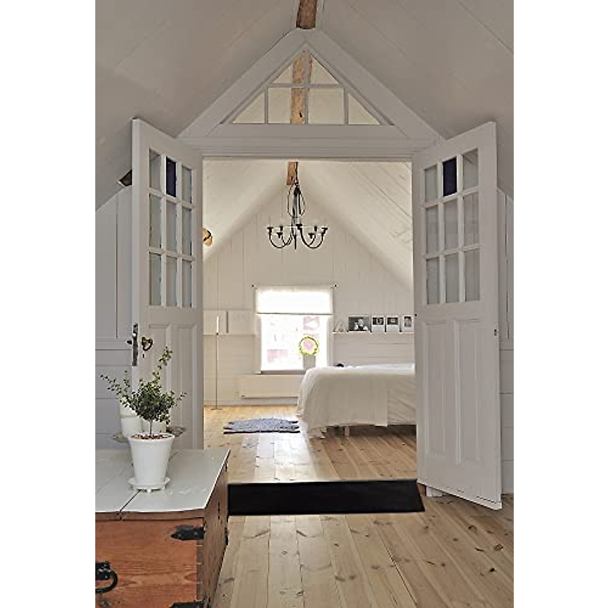 CINNYE 1.2'' Rise Solid Rubber Wheelchair Ramp,Threshold Ramp Used for Thresholds,Doorways and Bathroom (High:1.2 Inch(Pack of 1)) Black