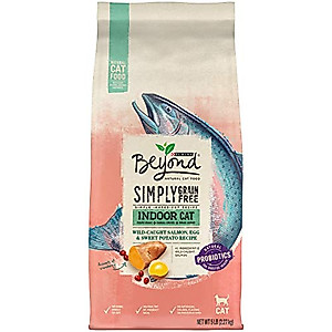 Purina Beyond Grain Free, Natural Dry Cat Food, Simply Indoor Salmon, Egg & Sweet Potato Recipe - (4) 5 lb. Bags