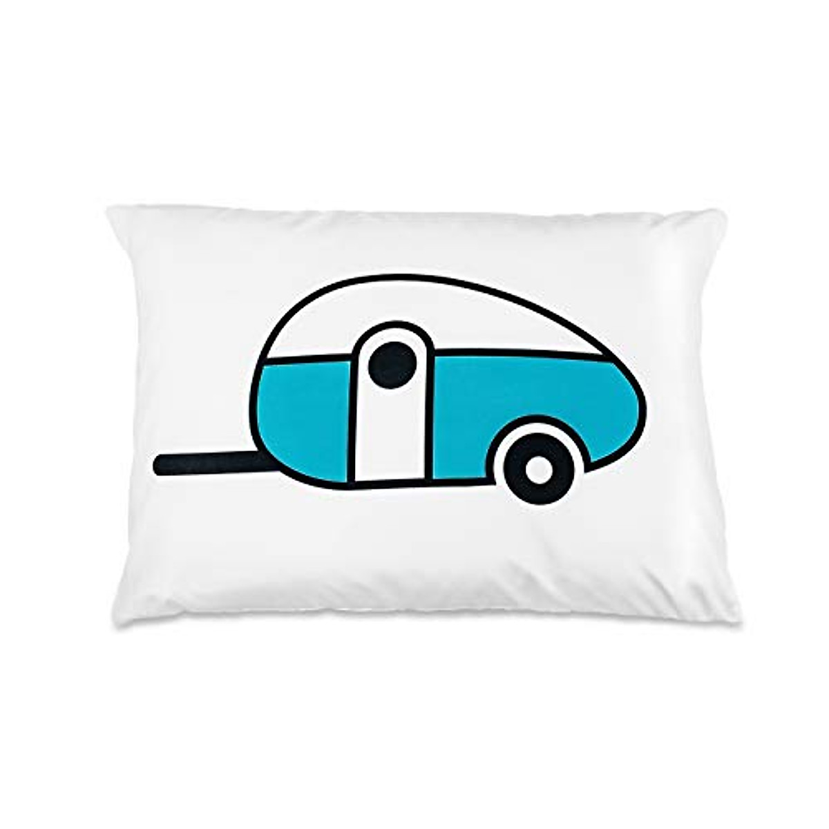 Camco Life is Better at the Campsite Queen-Size Beds | Set Includes (1) Fitted, (1) Flat Sheet and (2) Pillow Cases | Multi-RV Print (53299)