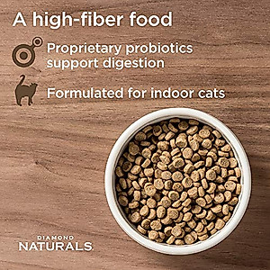 Diamond Naturals Premium Real Meat Recipe Dry Indoor Cat Food with Protein from Cage-Free Chicken, Antioxidants, Probiotics to Support Healthy Immune and Digestive Systems 18lb