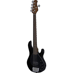 Sterling By MusicMan 5 String Bass Guitar, Right, Black (RAY35-BK-R2)