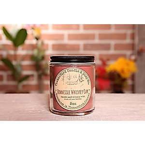Tennessee Whiskey Oak Scented Candle - Smooth Aged Whiskey with hint of Oak Barrel (8oz)