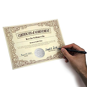 Kenco Gold Metallic 2” Serrated Edge Sealing Stickers – for Sealing, Awards, Embossing, Certificates, and Envelopes Made in The USA (Gold)