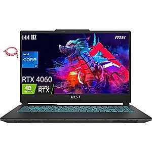 MSI 2023 Cyborg Gaming Laptop, 15.6" FHD 144Hz FHD IPS-Type Display, NVIDIA GeForce RTX 4060,Intel Core i7-12650H, 64GB DDR5, 4TB PCIe SSD, Wi-Fi 6, Windows 11 Home, Backlit Keyboard, Black/OLY