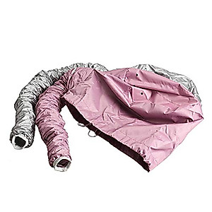 Easy Use Hair Perm Hair Dryer Nursing Dye Hair Modelling Warm Air Drying Treatment Cap Home Safer Than Electric Cap (Pink)