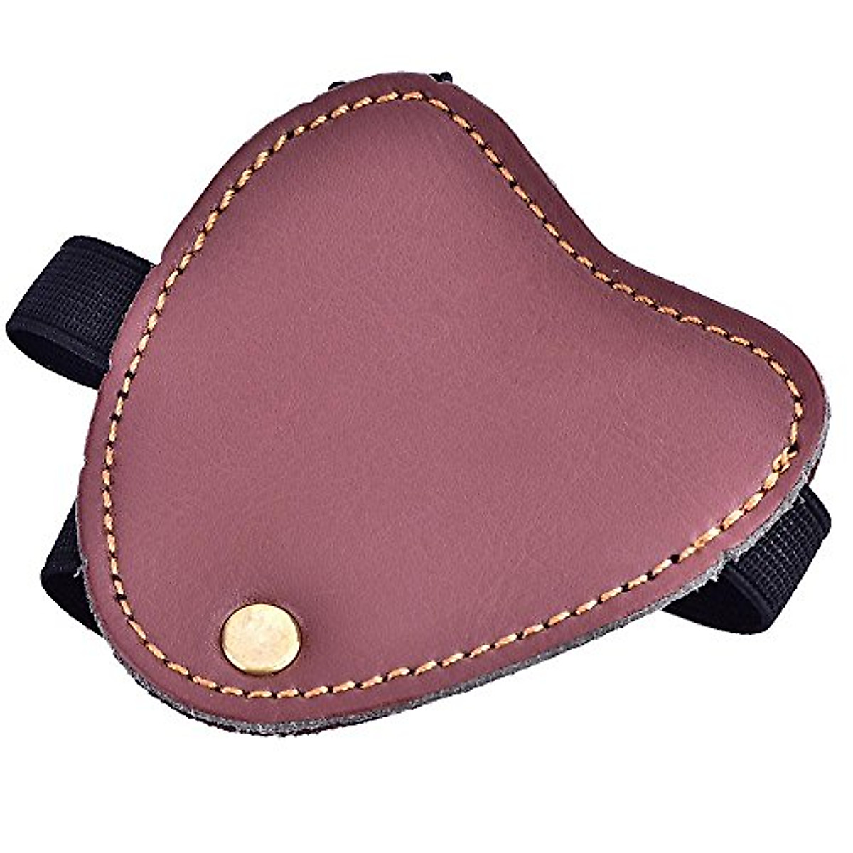 Archery Protective Gloves, Quality Microfiber and PU Archery Finger Hunting Hand Guard Shooting Left hand Protector(Brown)