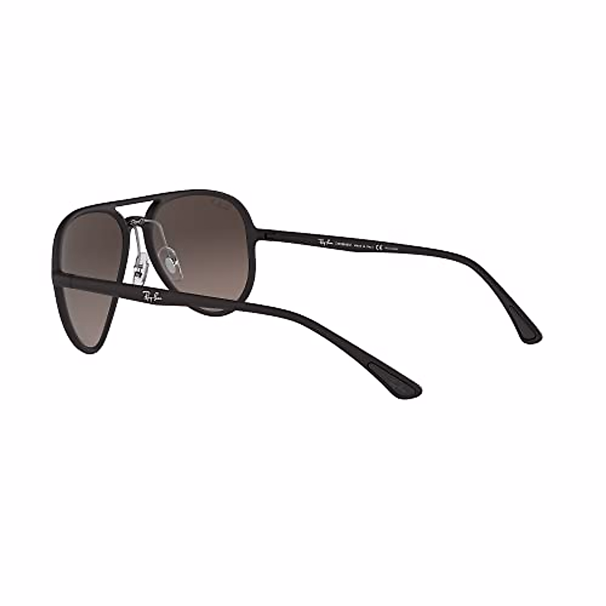Ray-Ban Rb4320ch Chromance Aviator Sunglasses, Matte Black/Polarized Grey Mirrored Silver, 58 mm