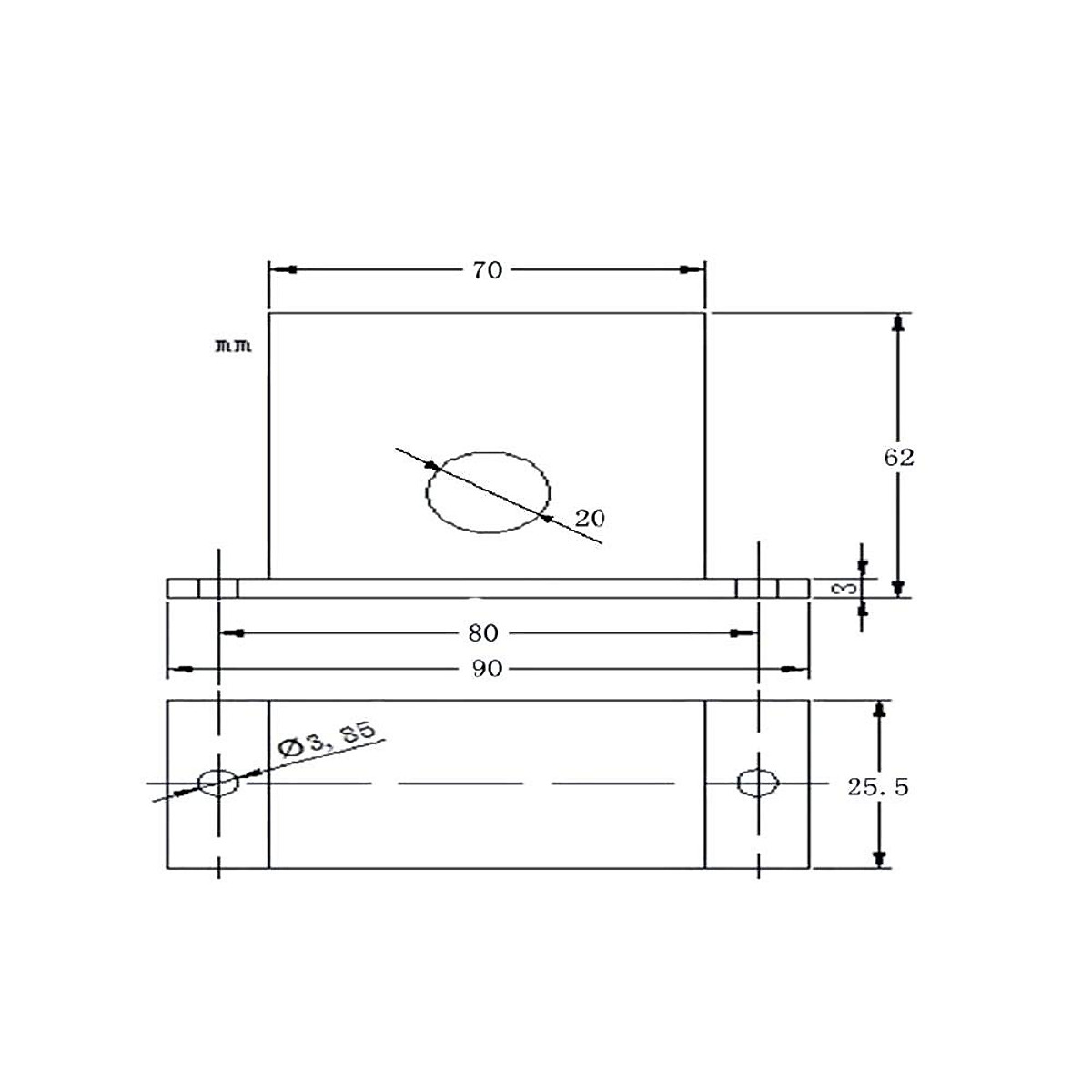 Akozon Current Sensing Switch Normally Open Current Sensing Switch Adjustable AC 0.5-200A SZC03-NO-AL-CH