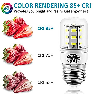 MIFLUS LED Refrigerator Light Bulb 5304511738 kei d34l Refrigerator Bulb Fits for Fri/gidaire Refrigerator LED Bulb(3.5W 85V-265V E26/27 White Light) Appliance Light Bulb Replace AP6278388