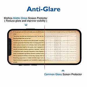 Mothca Matte Glass Screen Protector for iPhone 12 Pro Max Anti-Glare & Anti-Fingerprint Tempered Glass Clear Film Case Friendly Easy Install Bubble Free for iPhone 12 Pro Max 6.7-inch (2020)-Smooth as Silk