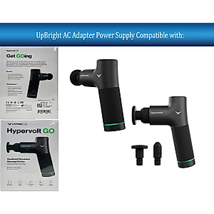 UpBright 18V AC/DC Adapter Compatible with Hyperice Hypervolt GO/Go 2/2 Pro/2 55000 001-00 55200 00100 54200 Massager Handheld Percussion Massage Gun Device MX24Z2-1801000 1A Power Supply Cord Charger