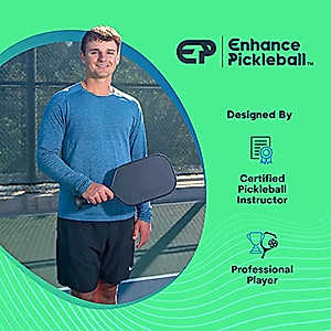 The Official Dink Pad By Enhance Pickleball - Pickleball Rebounder Training Aid - Practice Your Dinks and Improve Your Pickleball Game - Transform Any Wall into a Pickleball Court and Net
