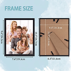 WIFTREY Black 8x10 Picture Frame Set of 18, Multi Photo Frames 8 by 10 Bulk for Wall Hanging or Tabletop Display