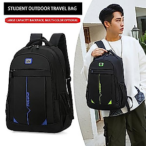 KUJIAPIN Student Schoolbag Outdoor Travel Bag Men's Casual Tide Computer Backpack Large Capacity Shoulder Bag（Orange）