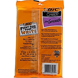 BIC Cristal Ballpoint Pen, Medium Point, Blue - 10 Ea(Pack of 2)