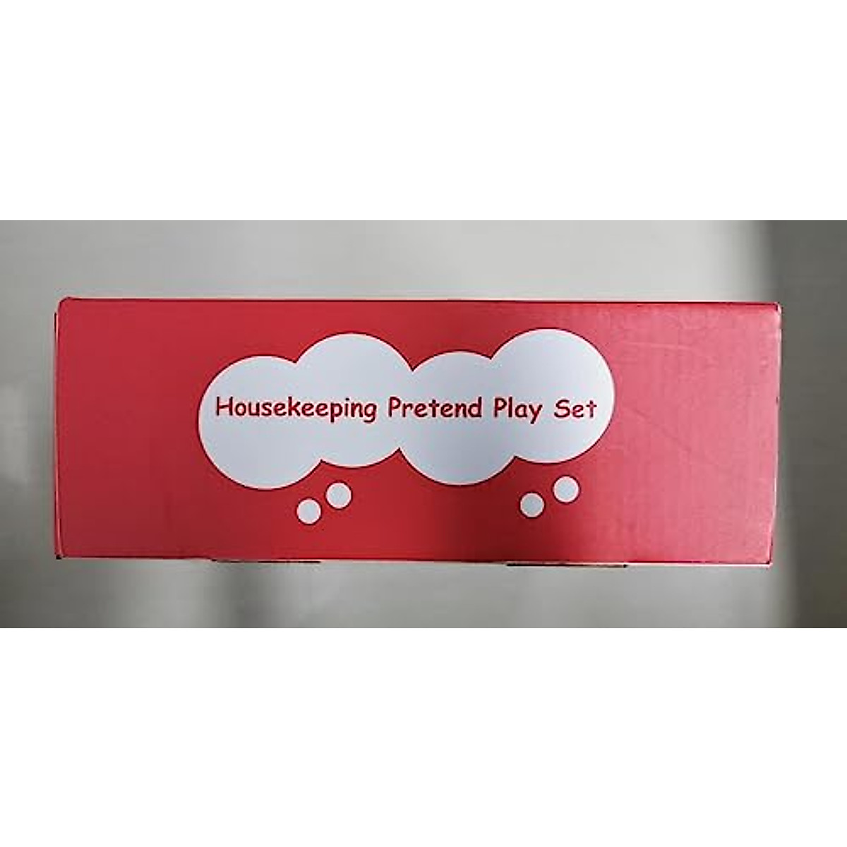 HELLOWOOD Kids Cleaning Set, 8pcs Housekeeping Play Set Includes Broom Mop Duster Dustpan Brushes Rag and Organizing Stand, Cleaning Toys Gift for Toddlers Girls Boys Age 3-6, Solid Beech Wood