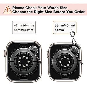 EPULY Compatible with Apple Watch Band 42mm 44mm 45mm 38mm 40mm 41mm,Stainless Steel Mesh Loop Magnetic Clasp Bands for iWatch Series 8 SE 7 6 5 4 3 2 1 Women Men-41mm/40mm/38mm Black