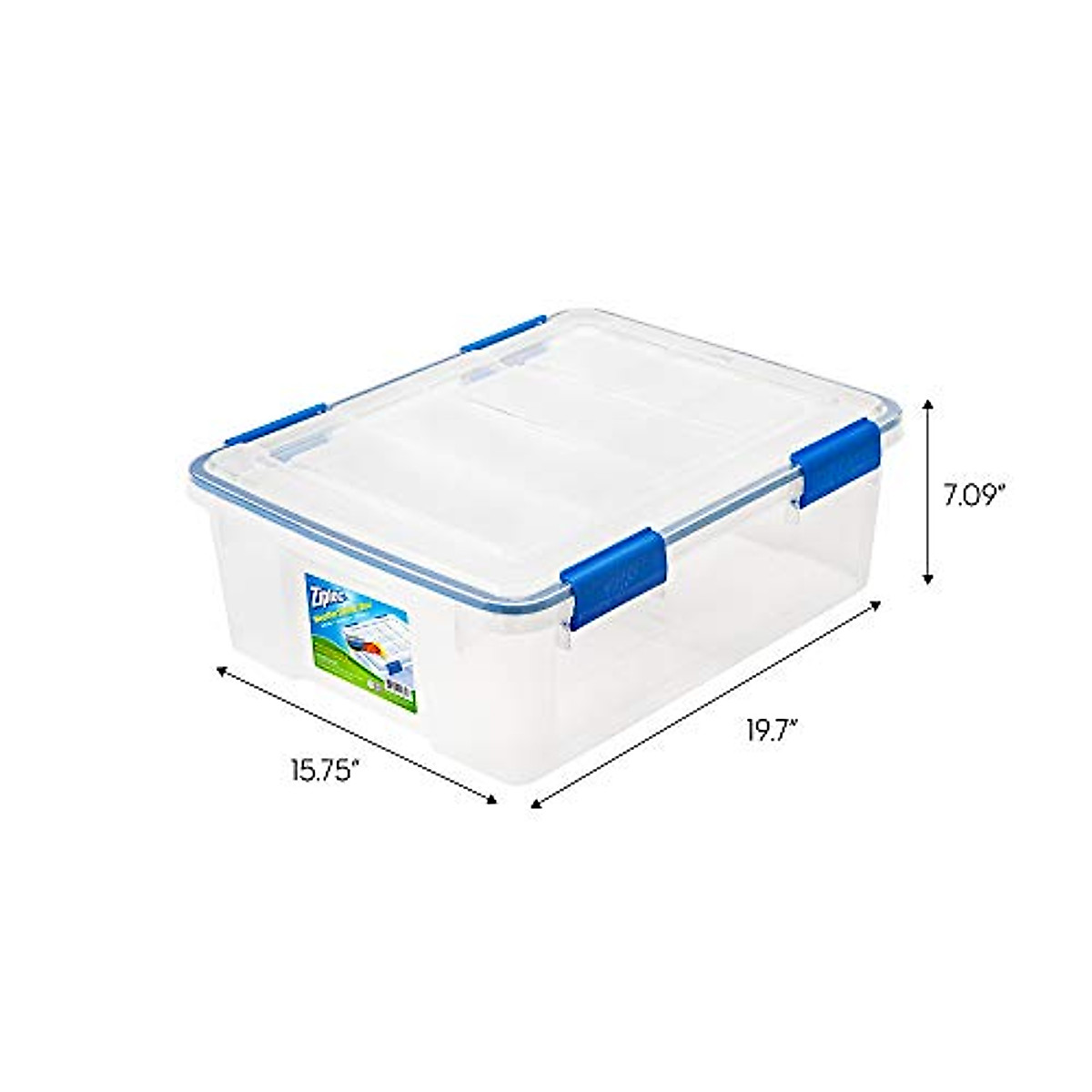 IRIS USA WSB-S/SD Combo WeatherShield 26.5 and 44 Quart Storage Box, Clear