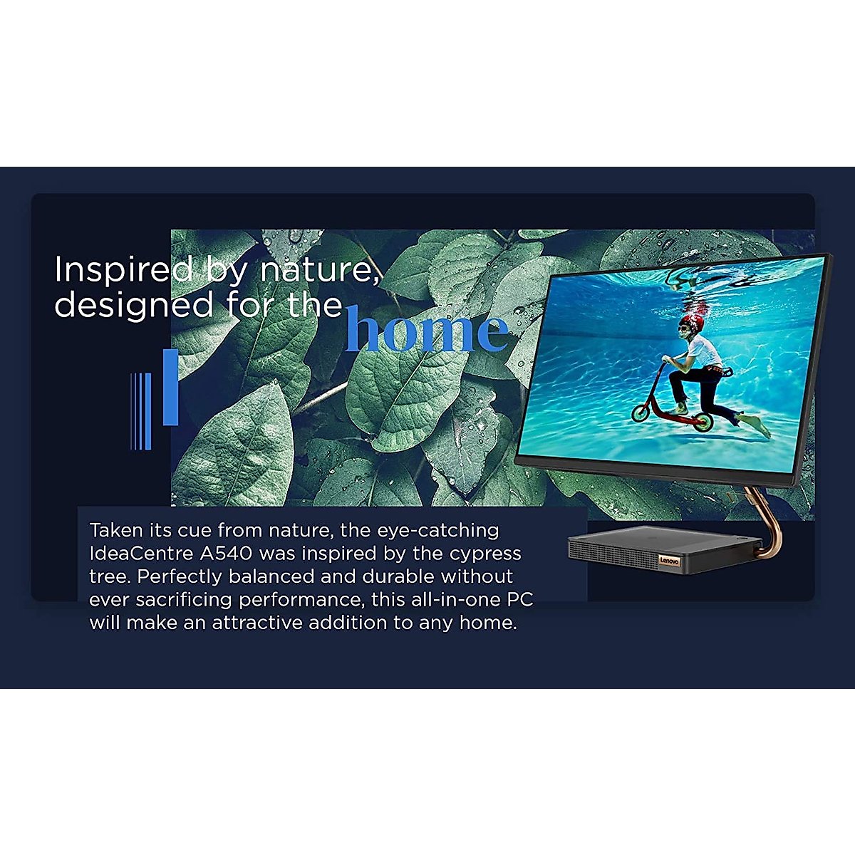 Lenovo Ideacentre 27" QHD Touchscreen All-in-One PC with 16GB DDR4 RAM, 512GB PCIe SSD, Intel 8 Core i7-9700T Processor up to 4.3 GHz, Windows 10 Home