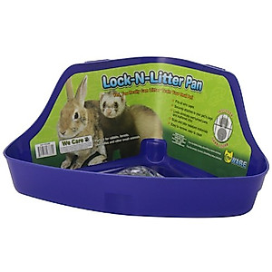 Ware Manufacturing Plastic Lock-N-Litter Pan for Small Pets, Colors May Vary