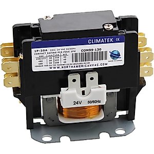 621661 - ClimaTek Single Pole / 1 Pole 30 Amp Replacement Condenser Contactor Replaces Miller