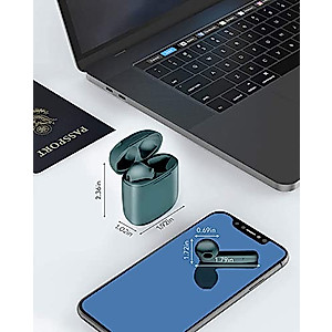 BEBEN True Wireless Earbuds, Waterproof Bluetooth Earbuds, 35Hrs Cyclic Playtime Headphones with Charging Case and mic for iPhone Android, in-Ear Stereo Earphones Headset for Sport Dark Green