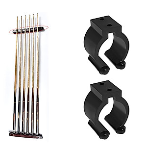 Micro Traders 20PCS Wall Mounted Fishing Rod Storage Clips Clamps Holder Rack Organizer Fishing Pole Holder Clip Storage Rack Billiards Snooker Cue Locating Clip 24mm