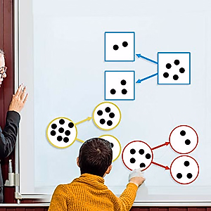 68 Pieces Giant Magnetic Number Bonds Line Math Magnetic Counters Place Value Math for Kindergarten,Teacher Aid Dry Erase Whiteboard Accessories, Suitable for Children Over 5 Years Old