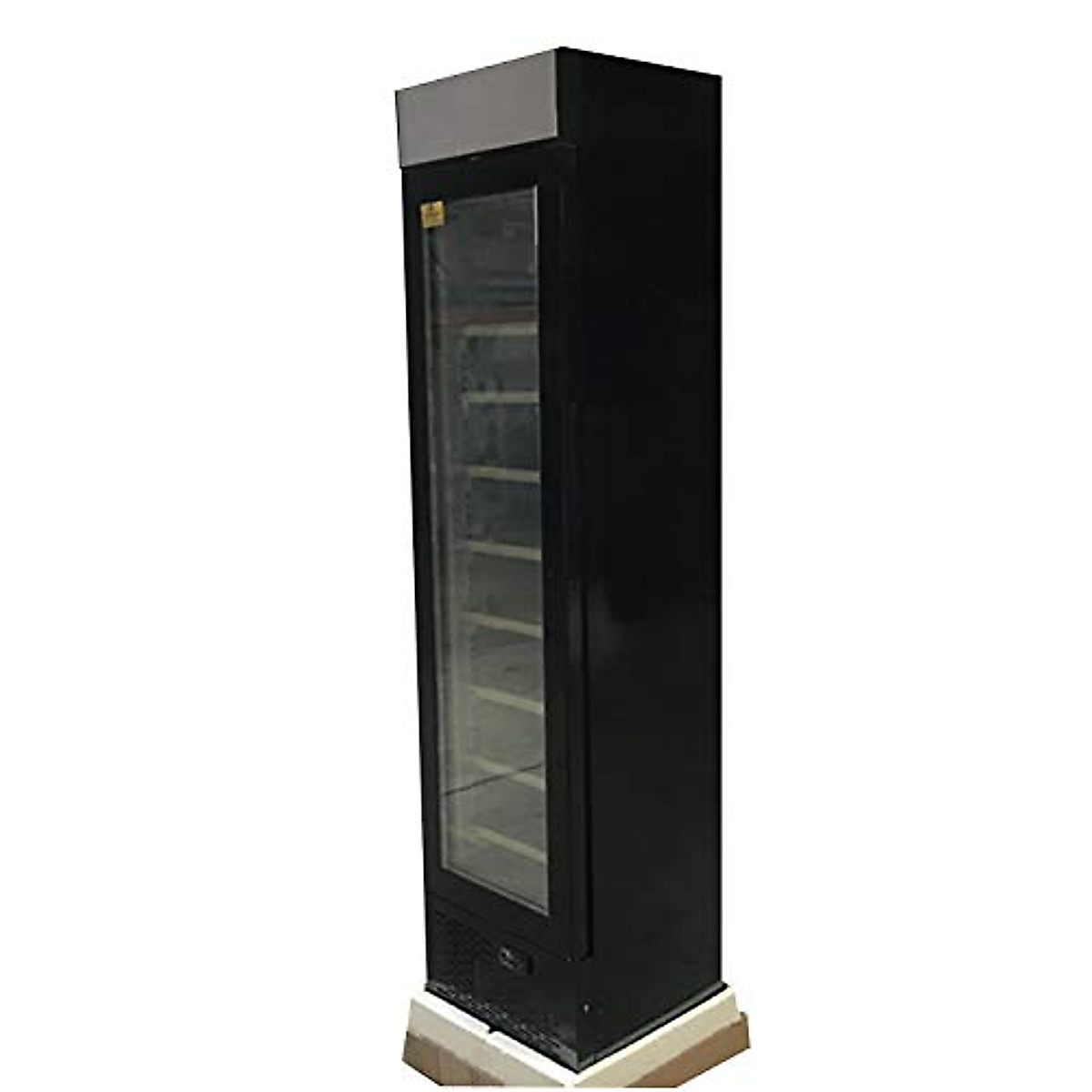 Commercial Freezer Glass 1-door 17" 105L Upright Narrow NSF -15°F to 5°F slim display merchandiser restaurant SD-105B