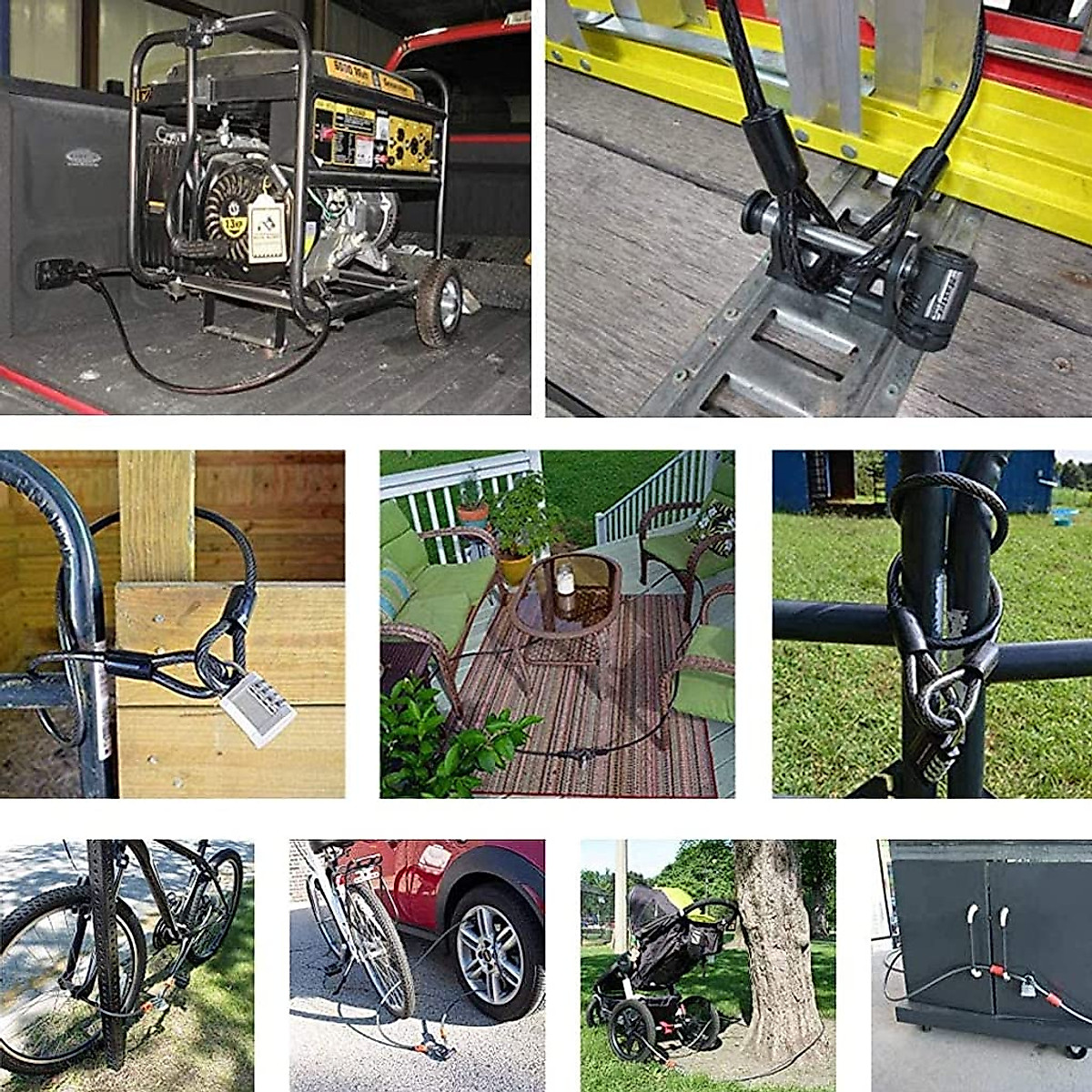 Bike Cable Lock Bike Locks Cable Lock Coiled Secure Keys Bike Lock Great Performance Bike Steel Cable