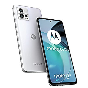 Motorola Moto G72 4G LTE 128GB + 6GB Unlocked Global (ONLY Tmobile/Metro/Mint/Tello USA Market) NFC 108MP Triple Camera + (Fast Car Charger Bundle) (Bright White)