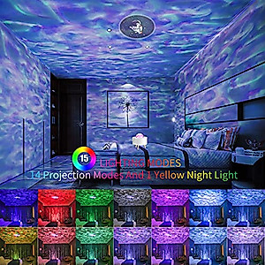 Auplf Galaxy Light Projector for Bedroom, Star Projector Sky Light with Bluetooth Speaker, White Noises&Remote Control, Romantic Night Light Projector for Bedroom Party Decor Birthday Day Gift